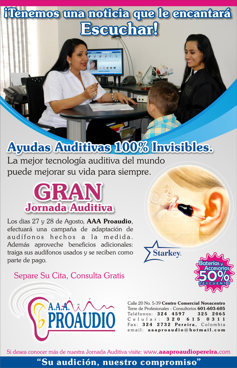 A.A.A. PROAUDIO: JORNADA AUDITIVA EL 27 Y 28 DE AGOSTO DE 2010 ...