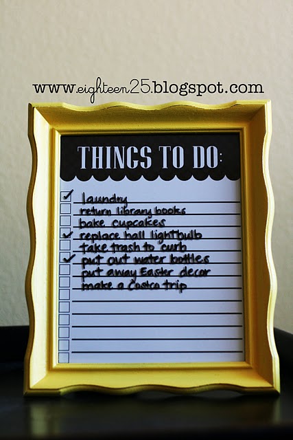I wish I had time to...: To Do List Picture Frame
