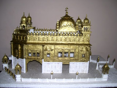 thermocol models: golden temple thermocol model