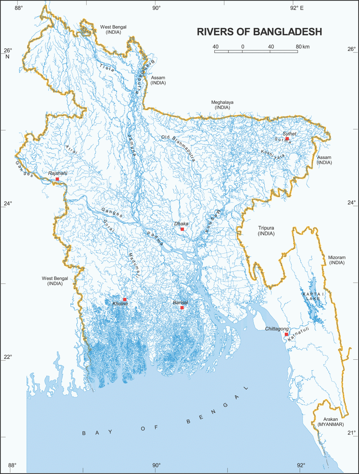 Maps of Bangladesh: December 2010