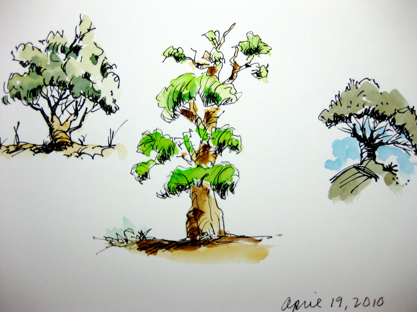 Enjoy Every Day - Enjoy Every Urban Drawing: Trees