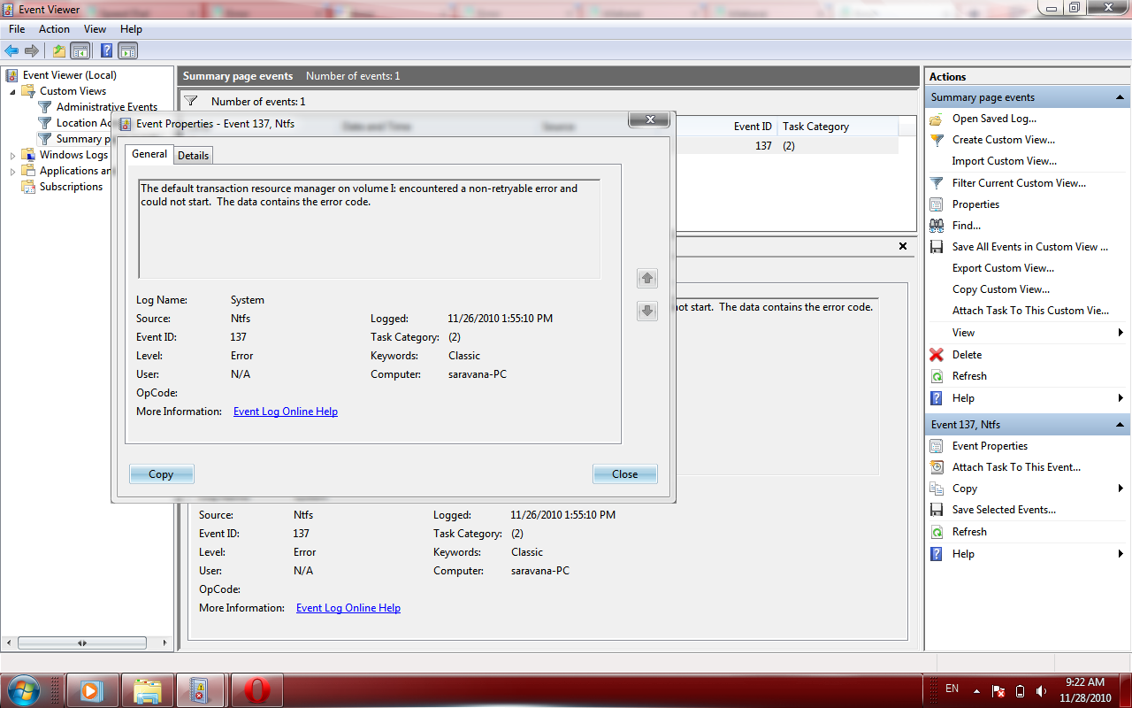 Troubleshooting Windows Errors And Solutions Transaction Resource Manager Error Ntfs