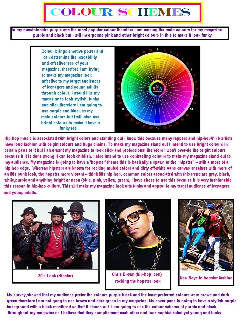 Reena's Media Blog: Colour Schemes For Magazine