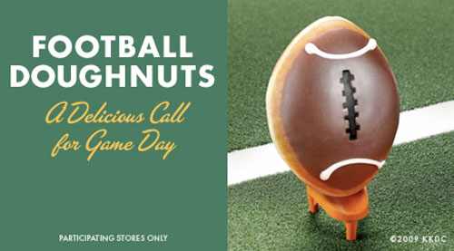 EAT YOUR NOM NOMS!: Krispy Kreme Kicks Out Football Doughnuts