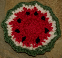 Loom Lore: Watermelon coaster