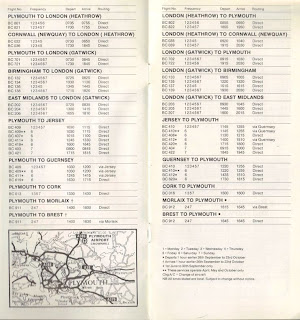 Airline memorabilia: Brymon Airways (1982)
