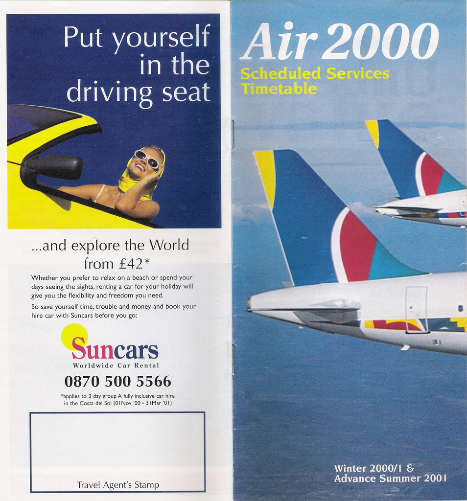 Airline memorabilia: Air 2000 (2001)