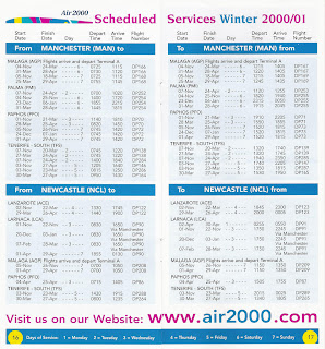 Airline memorabilia: Air 2000 (2001)