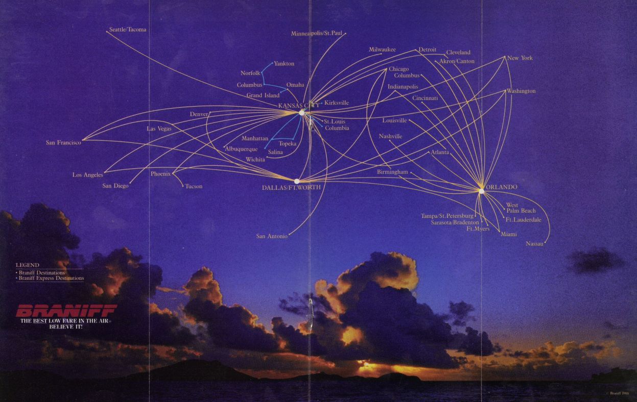 Airline memorabilia: Braniff (1988) (Braniff II)