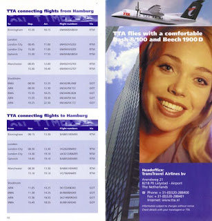 Airline memorabilia: TTA (Trans Travel Airlines) (2000)