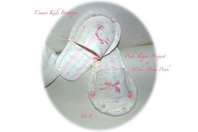 Cameo Kids Boutique: MMP's Pink Slipper Project