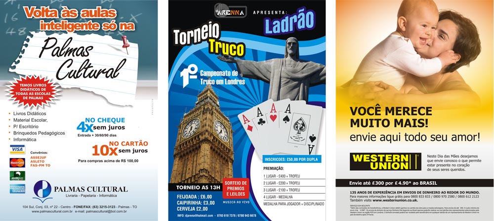 prospecto: Folders, Cartazes, Panfletos e Rótulos