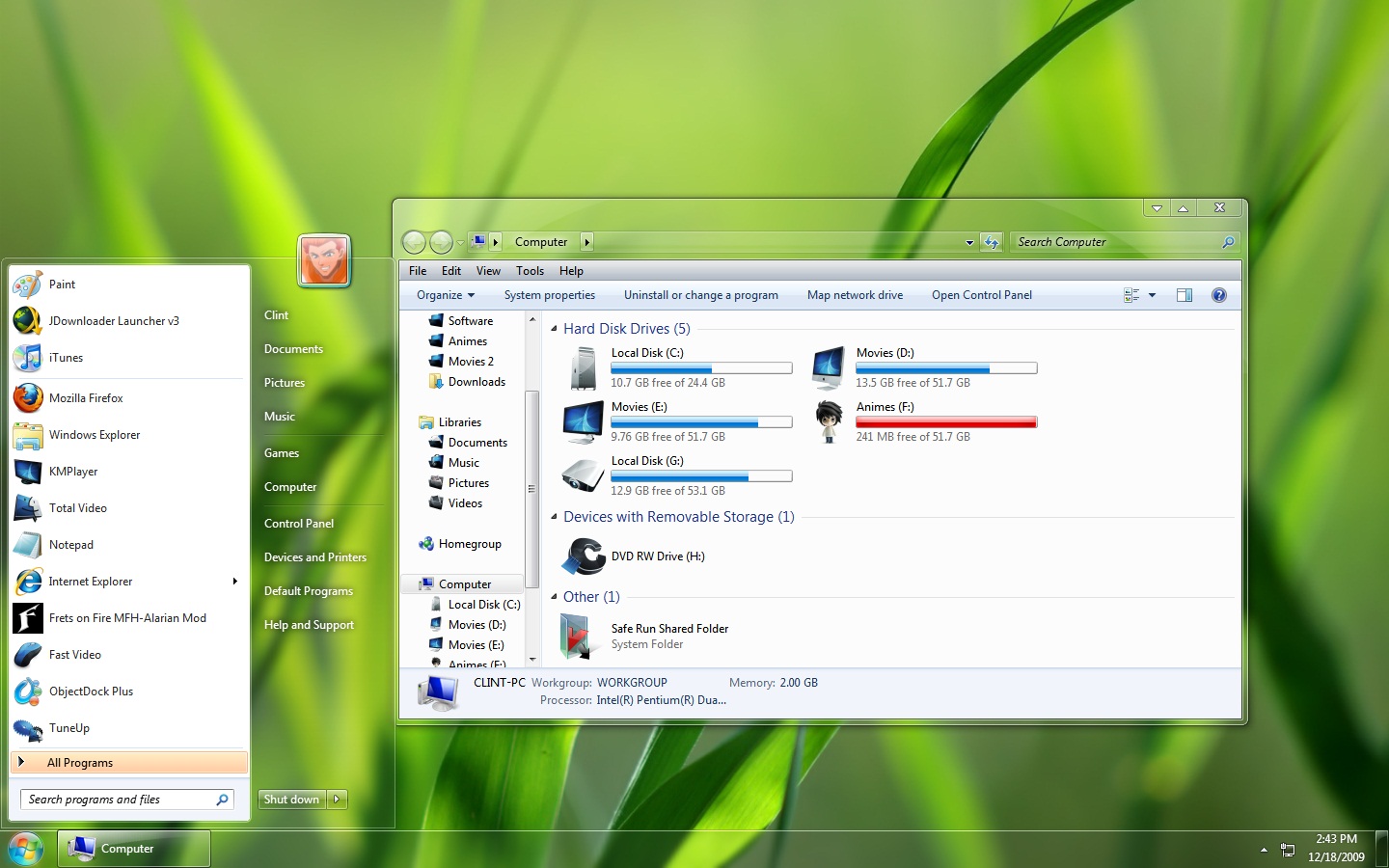 Transparent Theme For 7 | Windows 7 Themes