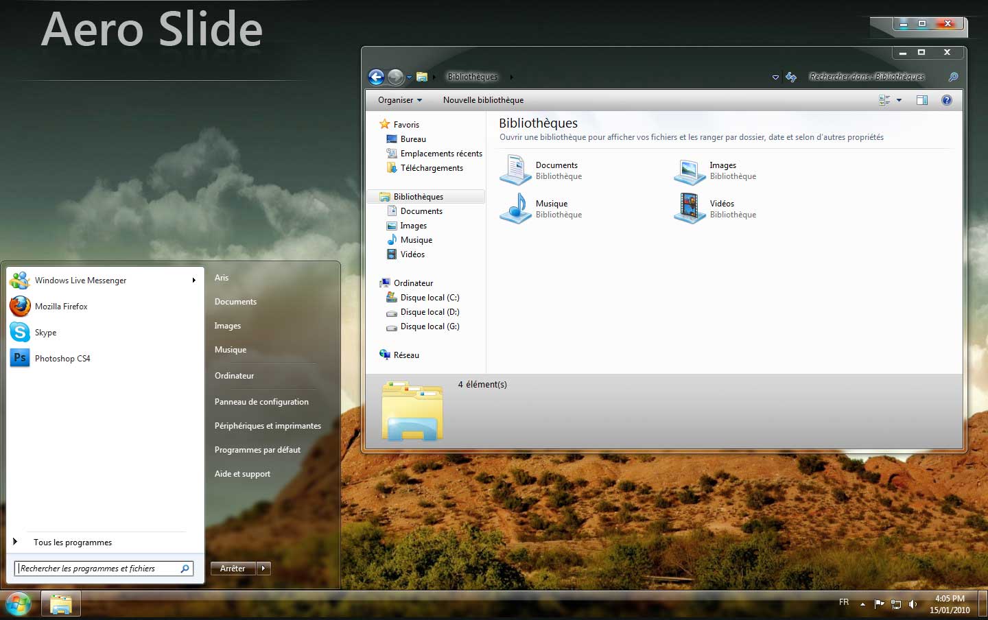 Aero Slide For Win 7 | Windows 7 Themes