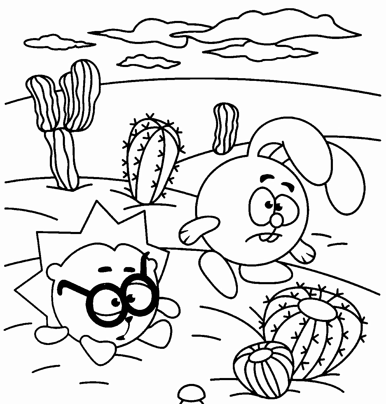 РАЗВИТИЕ РЕБЕНКА: Раскраски Smeshariki (Смешарики) Часть 1