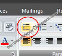 mengenal ikon bullets and numbering