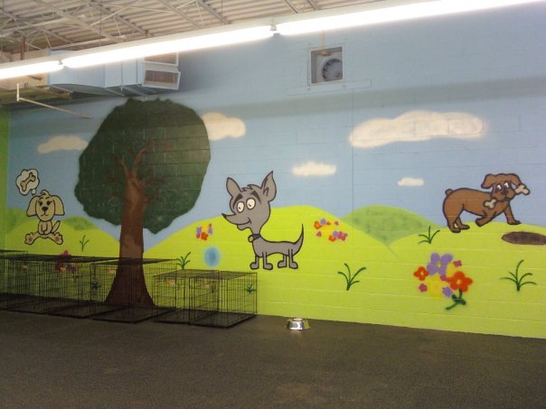 Jennifer Ludlow Artwork Portfolio 2007-2010: Murals at Sobo Dog Daycare ...