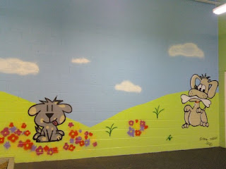 Jennifer Ludlow Artwork Portfolio 2007-2010: Murals at Sobo Dog Daycare ...