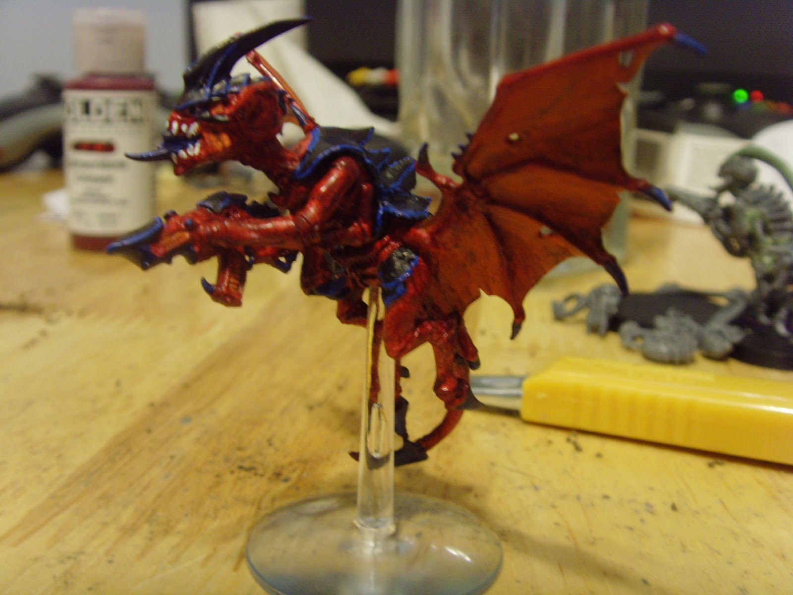 In the Relm of 3D: Newly painted gargoyle