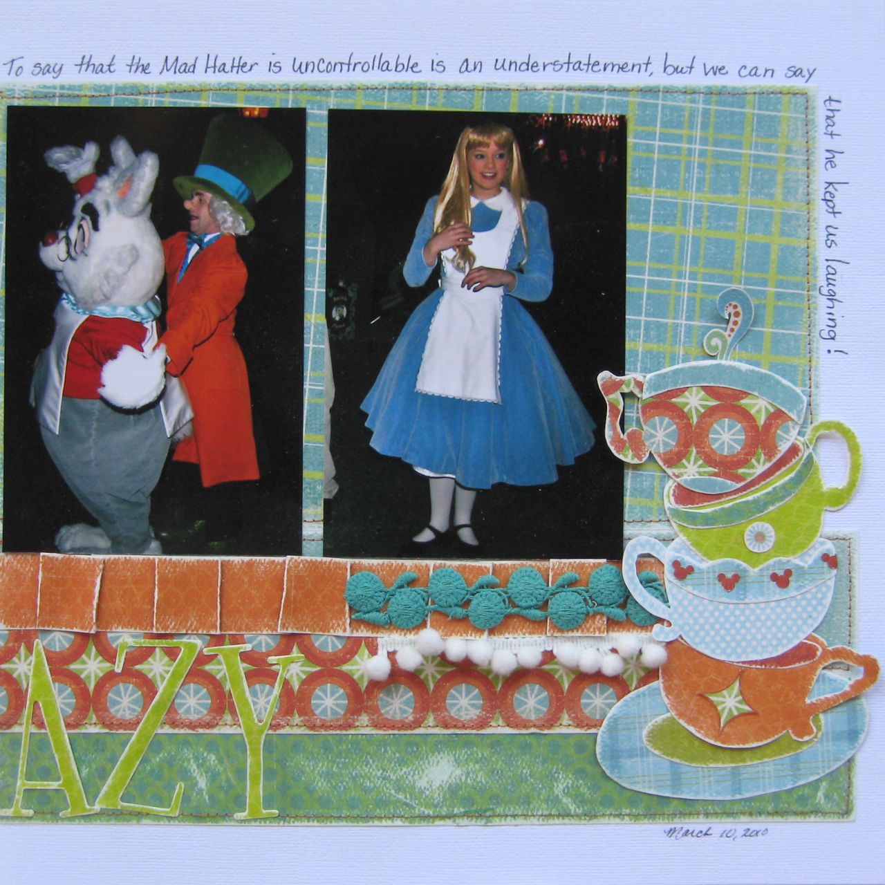 Plays Well With Paper: A Little Cuppa Crazy