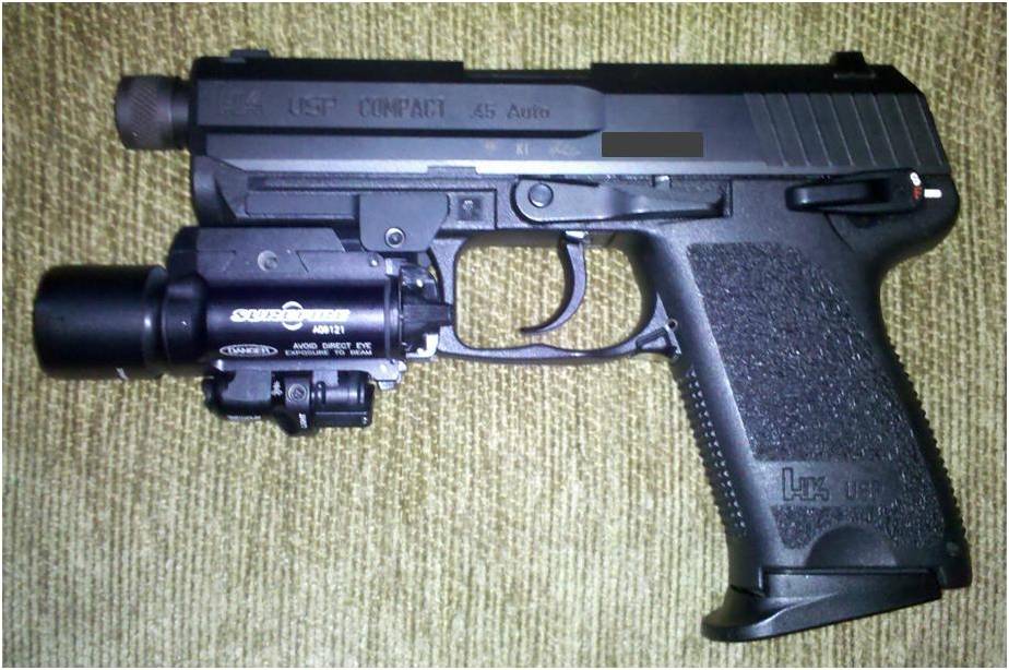 English Major's Gun: HK USP Compact, tactical conversion
