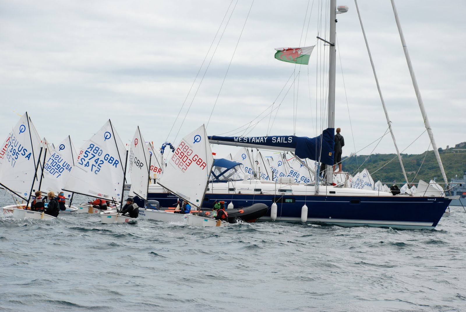 optimist sailing