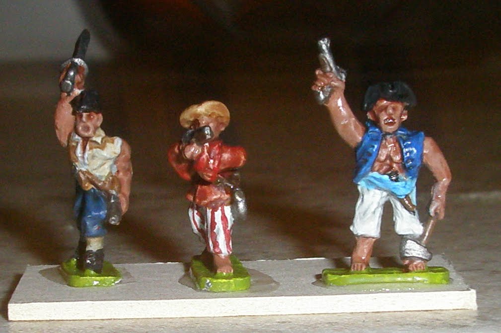 Comment-Deleted: Miniatures work in progress 15mm Pirates and SF figures
