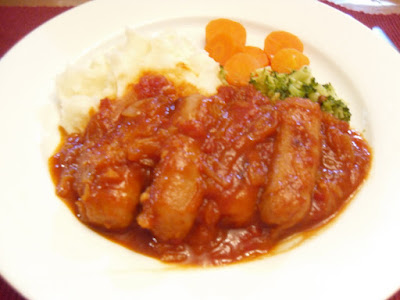 a dash of flavour: Devilled Sausages