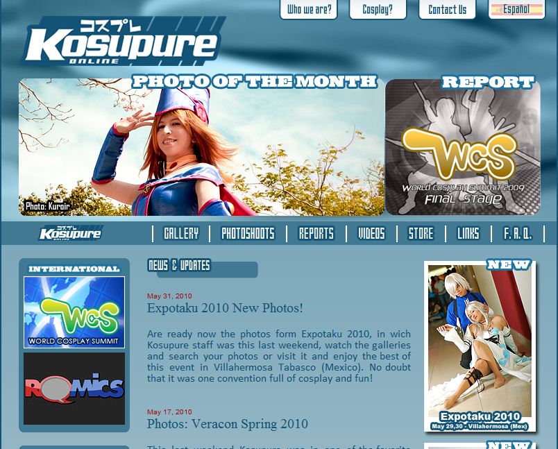 Kosupure Online: Galería de Cosplay en México