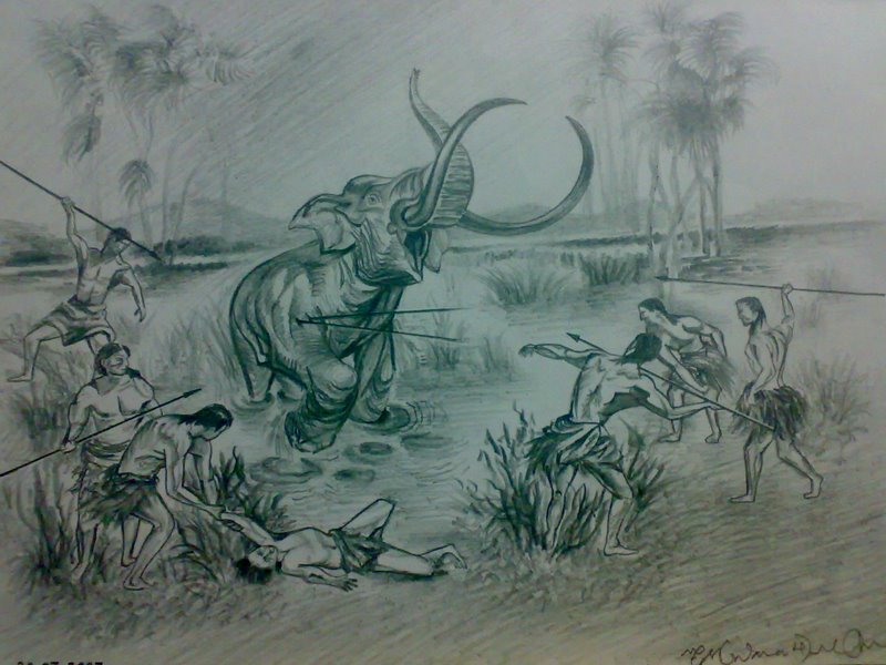 Stone Age.. Man Vs Beast – Captain Jack Sparrow – Pencil sketches ...