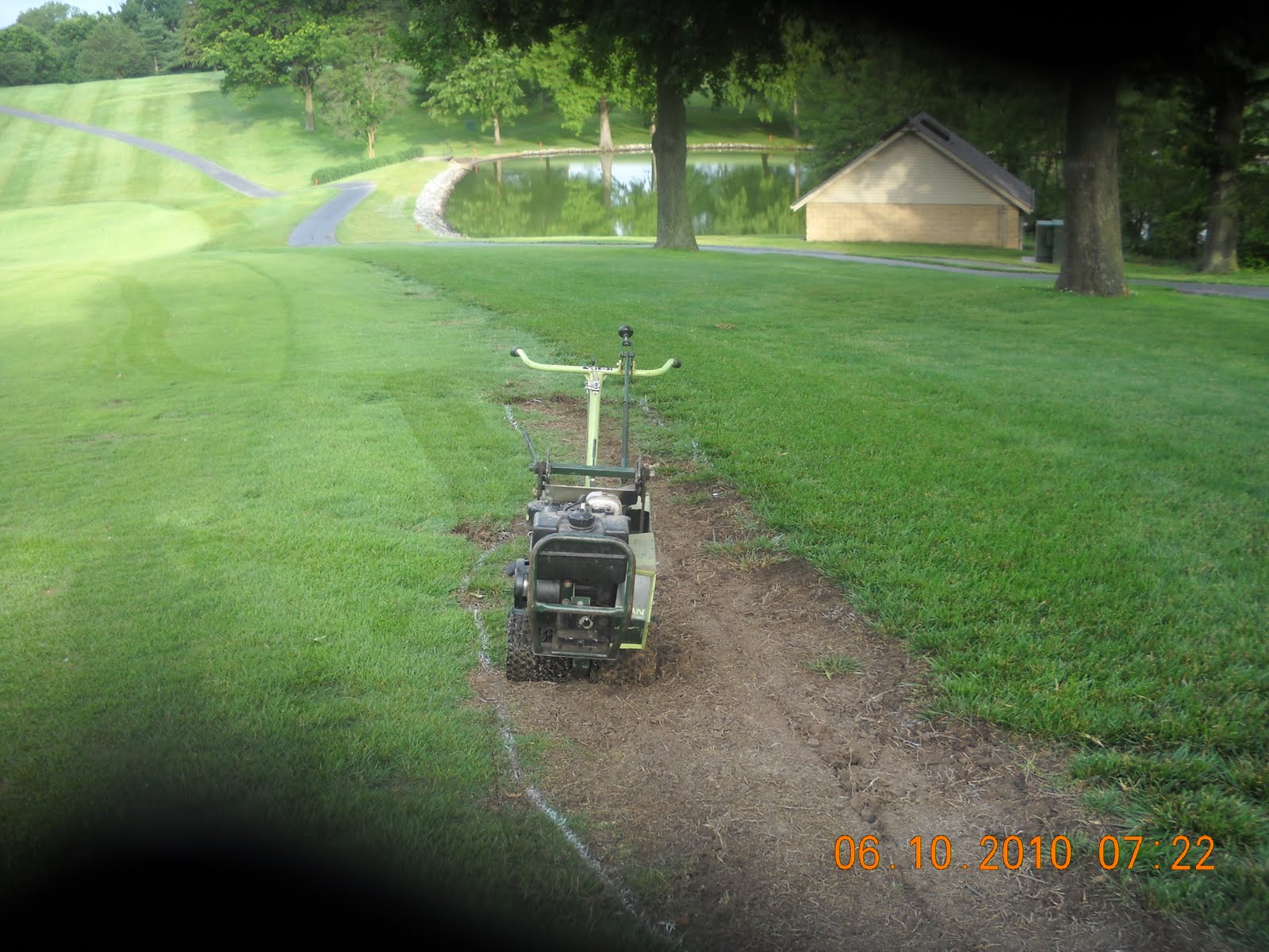Glen Echo Country Club Golf Course Management: Fairway sod work