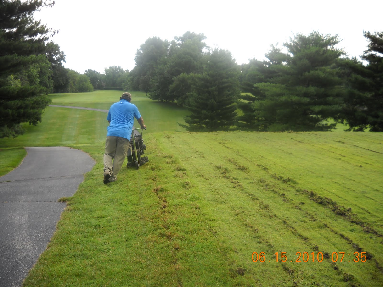 Glen Echo Country Club Golf Course Management: 8 Tee box progress