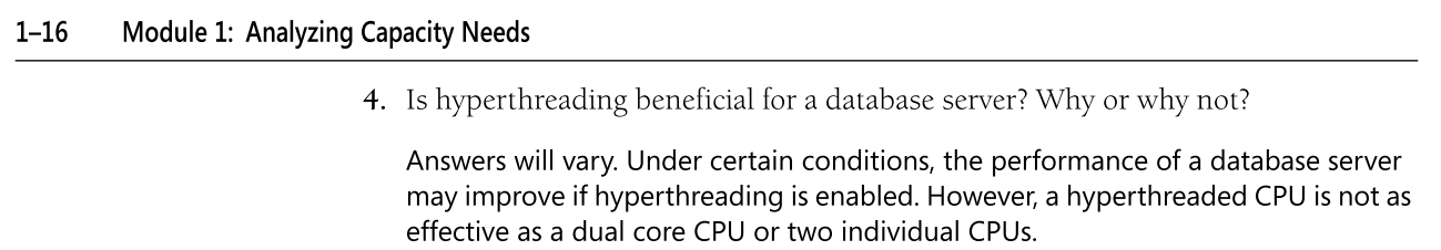 德瑞克:sql Server 學習筆記 在 Sql Server 上,是否該停用「超執行緒ht,hyper Threading」?