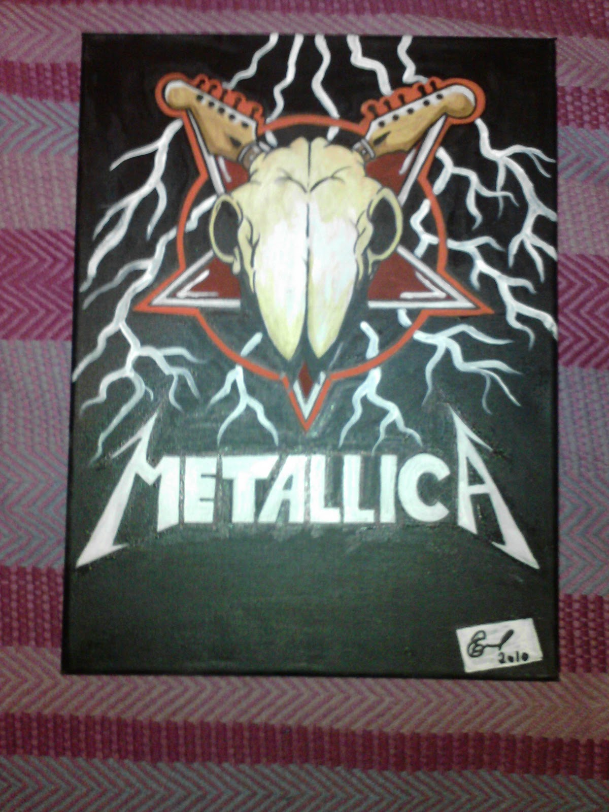 PETER OSMOND ART: SMALLER CANVAS' METALLICA AND ZOMBIES