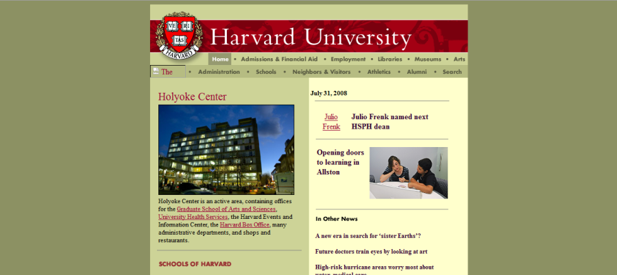 Lloyd Roberson's Design Journal: Evolution of Harvard University's ...
