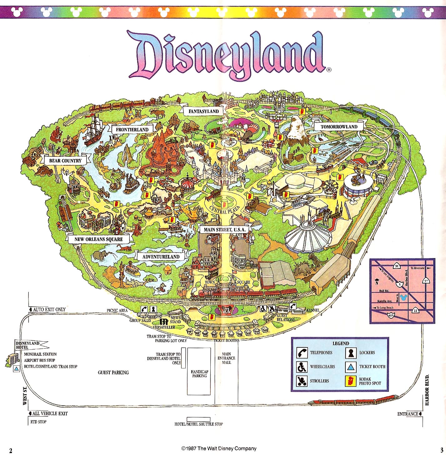 Map Of Disneyland Rides