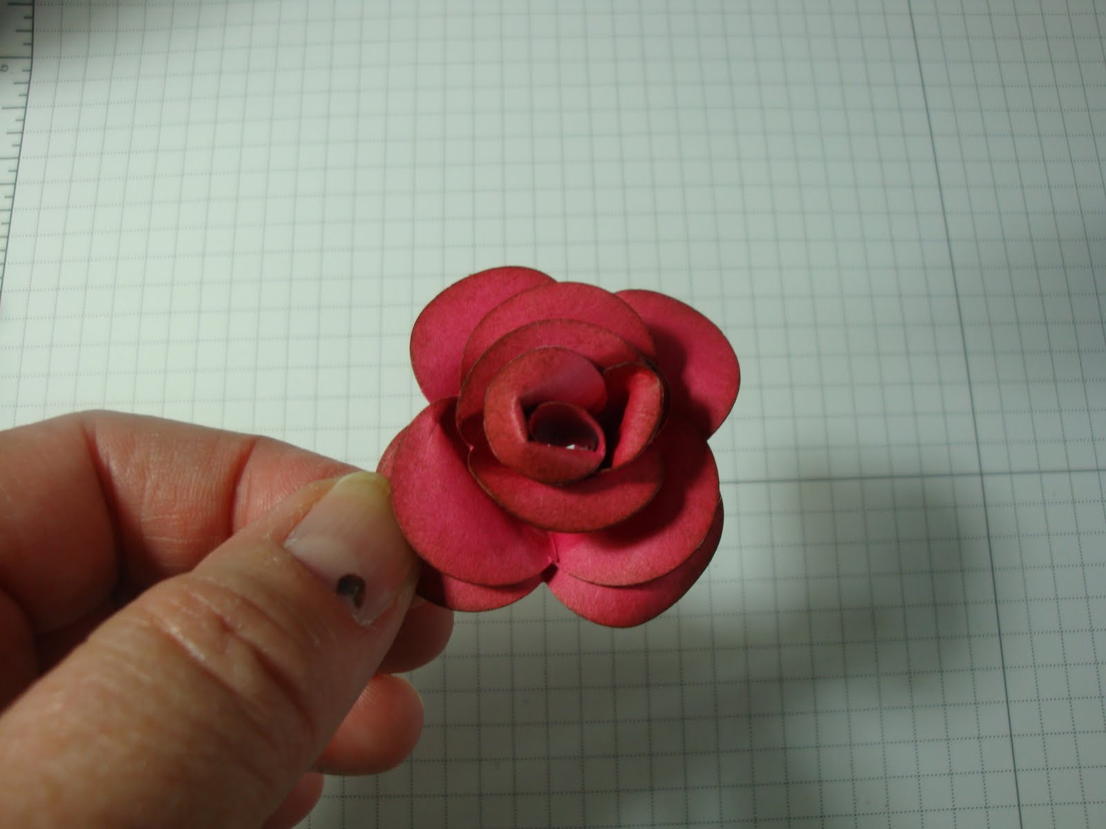 penguinstamper: Fancy Flower Punch Rose Tutorial!