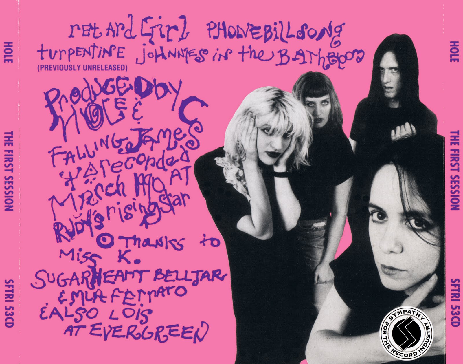 Encarte: Hole - The First Session - Encartes Pop