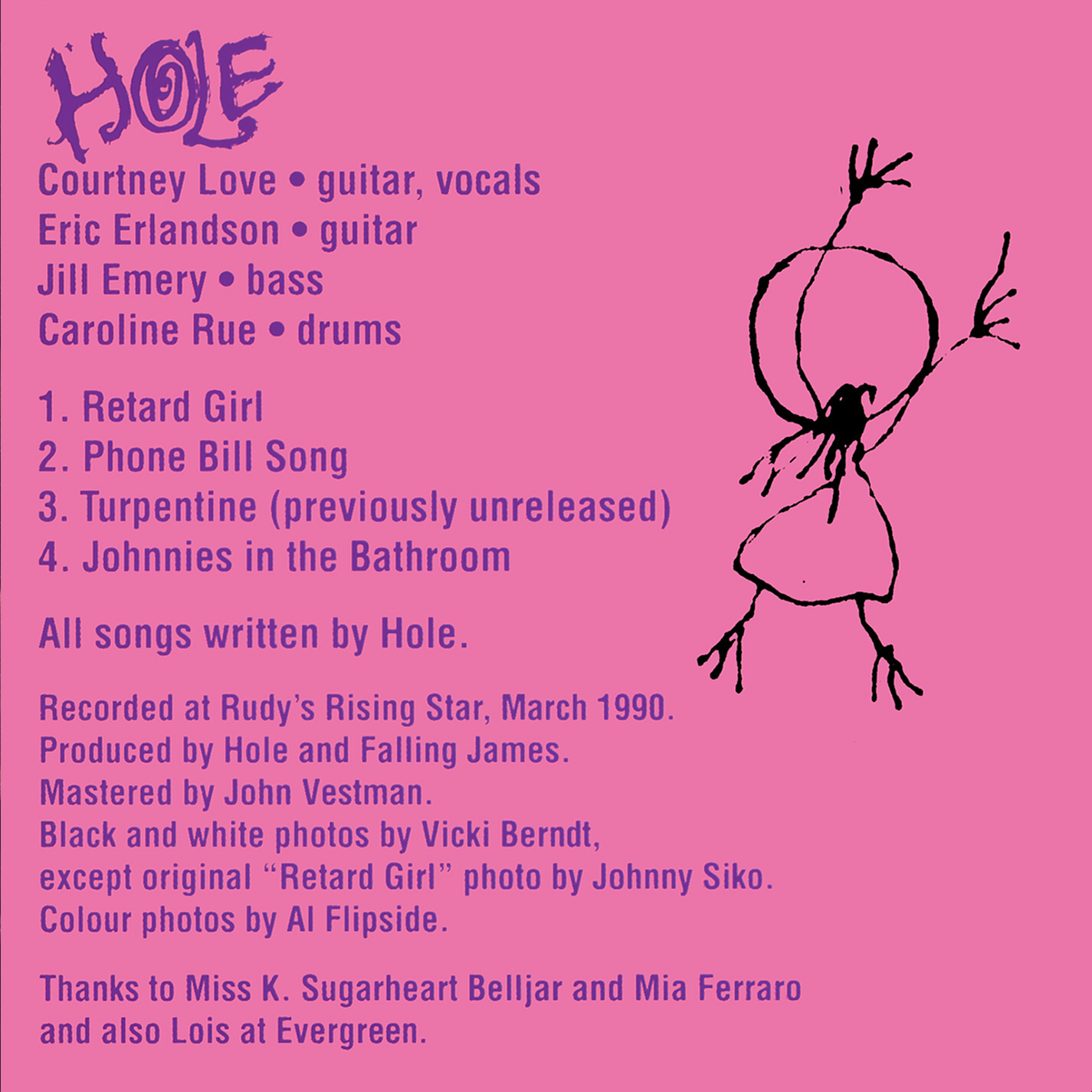 Encarte: Hole - The First Session - Encartes Pop