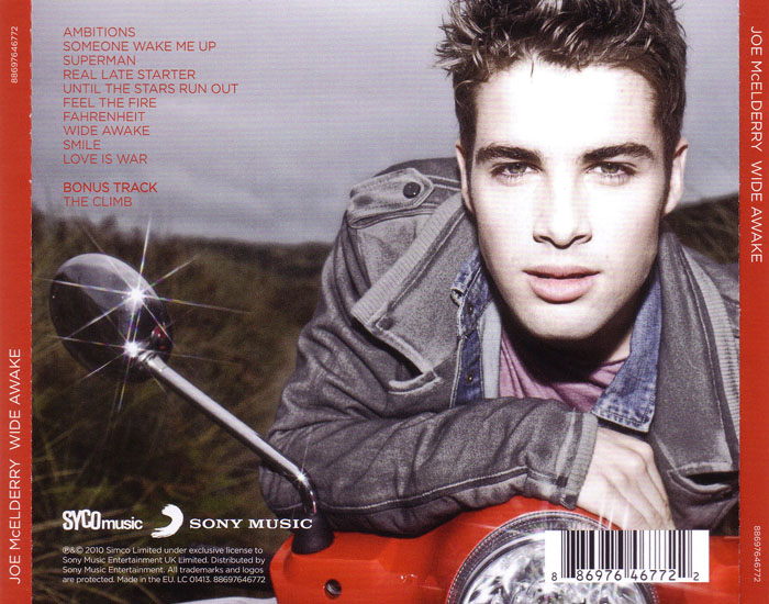 Encarte: Joe McElderry - Wide Awake - Encartes Pop