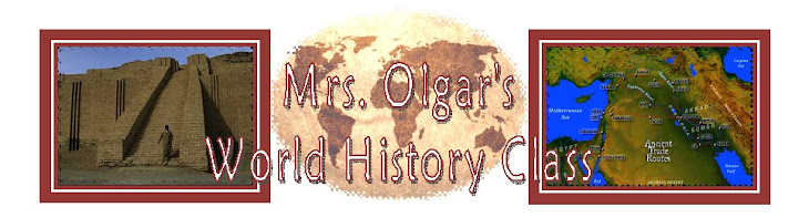 Mrs. Olgar's World History Class: 9/9 World History Honors