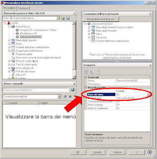 CAD Consulting: Far ricomparire i menù di AutoCAD