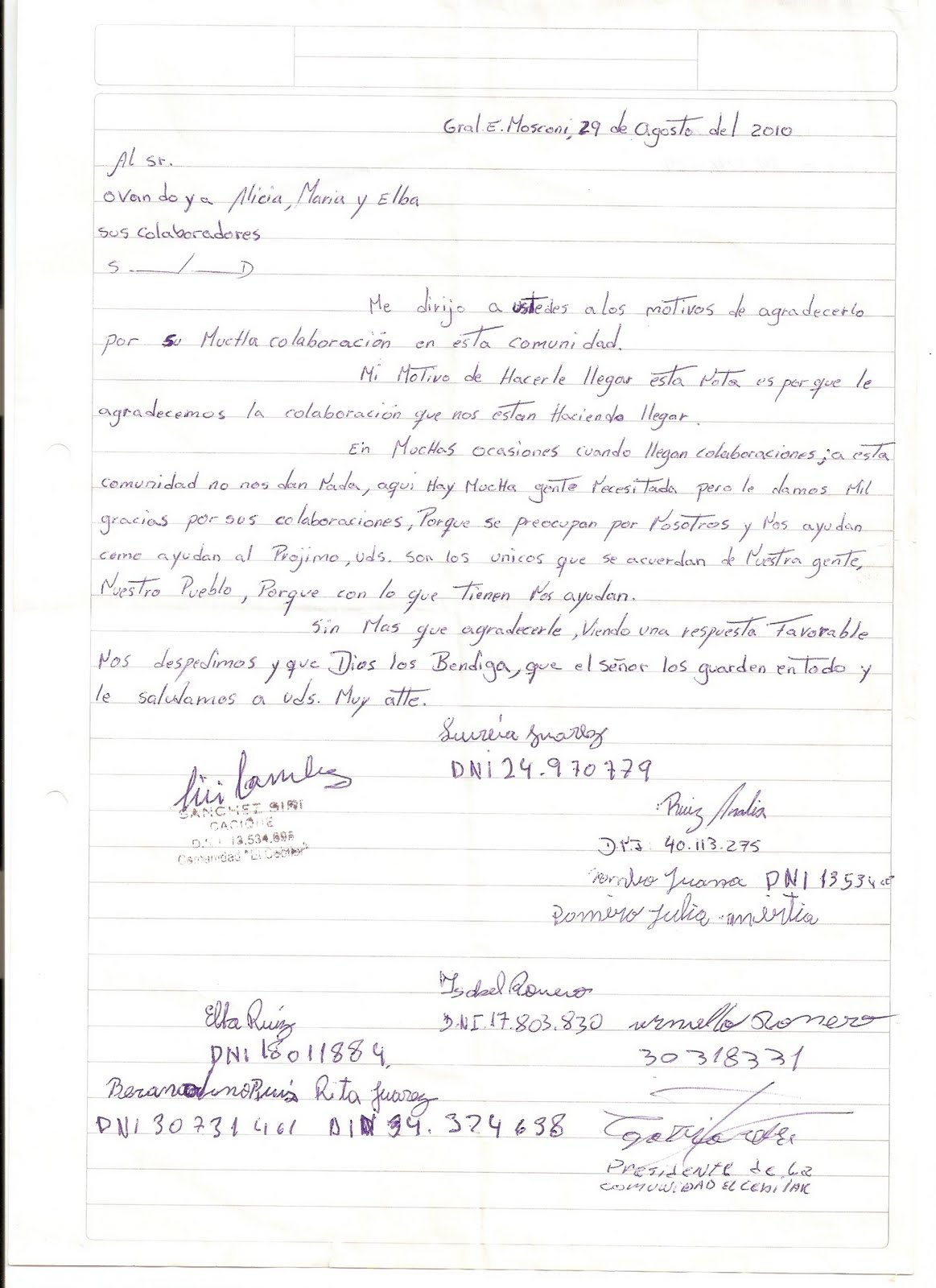 La Argentina Descuidada: Agradecimientos de acá y de allá