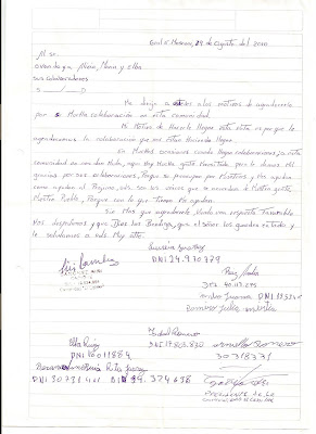 La Argentina Descuidada: Agradecimientos de acá y de allá