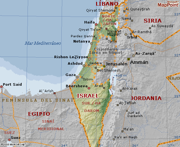SITO SCR: MAPA DE ISRAEL