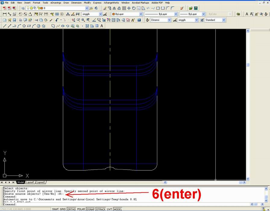 Basic AutoCad Menu Mirror - 2D AUTOCAD 3D SOLIDWORKS