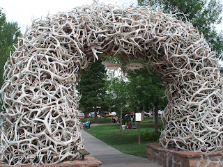 Robyn In Yellowstone: Jackson Hole's Elk Antler Arch