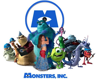 DANART: LOS PERSONAJES DE MONSTER INC CON CHIARA