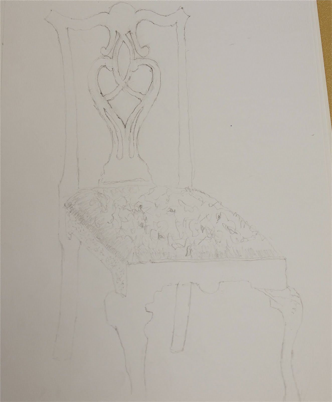Art Instructor Danica Papali: Drawing Negative Space- Chair Still Life