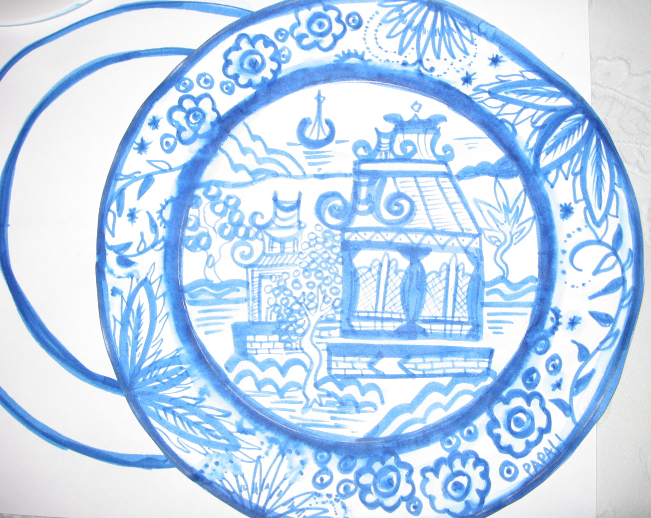 Art Instructor Danica Papali: Chinese plates
